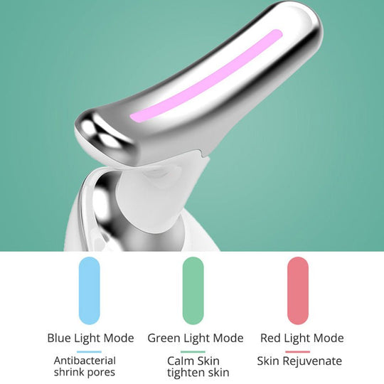 EMS RED LIGHT THERAPY FACE NECK LIFT WRINKLE REMOVER TIGHTEN MASSAGER ...