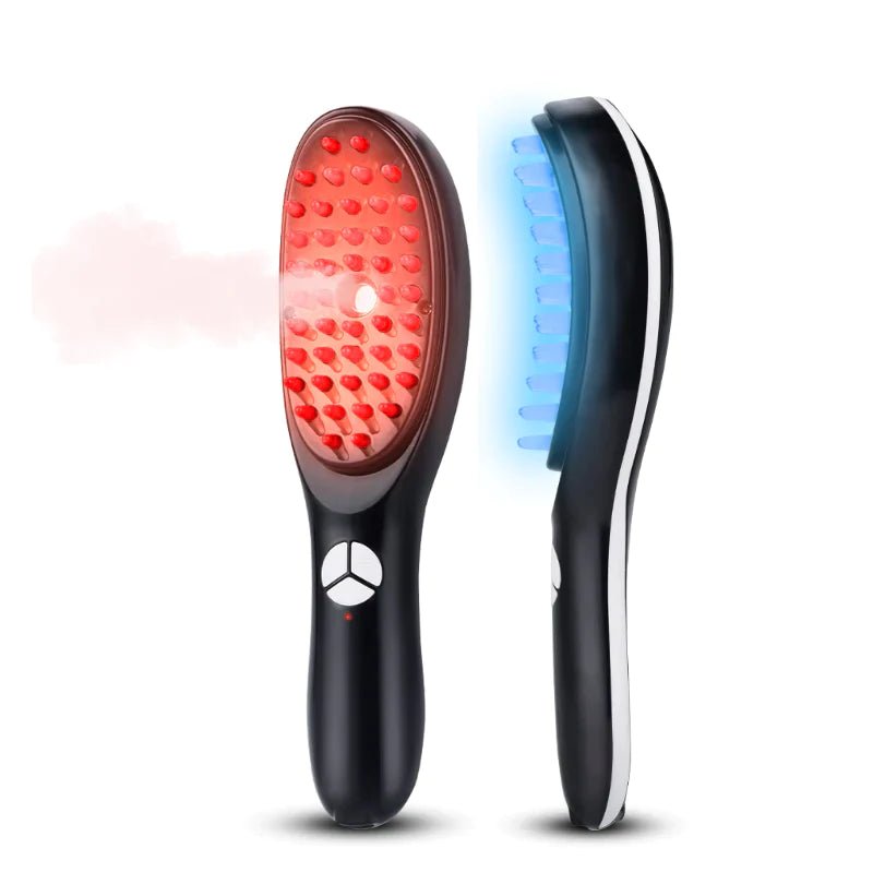 RED LIGHT THERAPY BRUSH SCALP MASSAGER COMB HAIR GROWTH ANTI HAIR LOSS ...